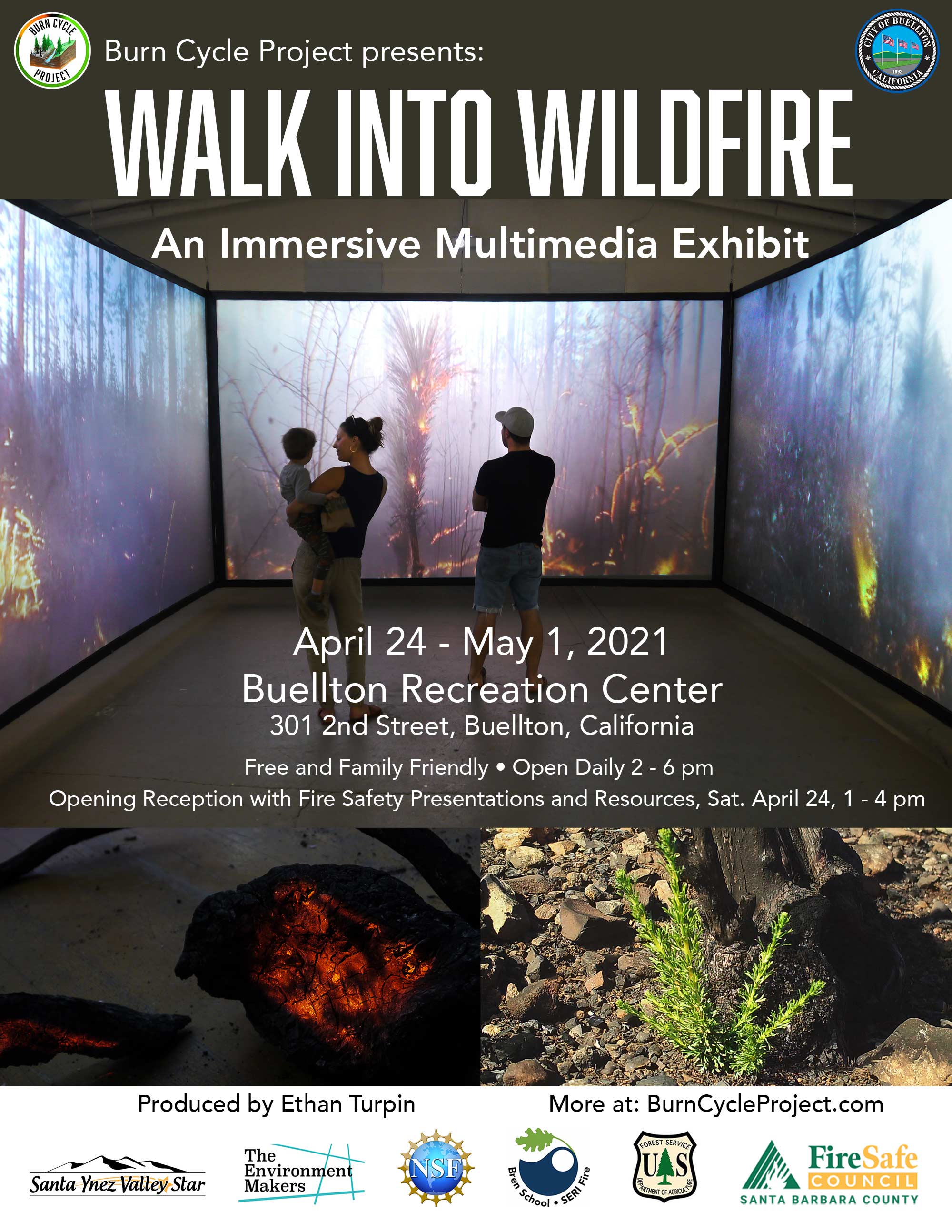 Walk into Wildfire Exhibit – The Tague Team Lab